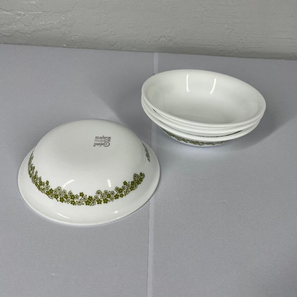 Corelle | Dining | Vintage Corelle Spring Blossom Crazy Daisy Green ...
